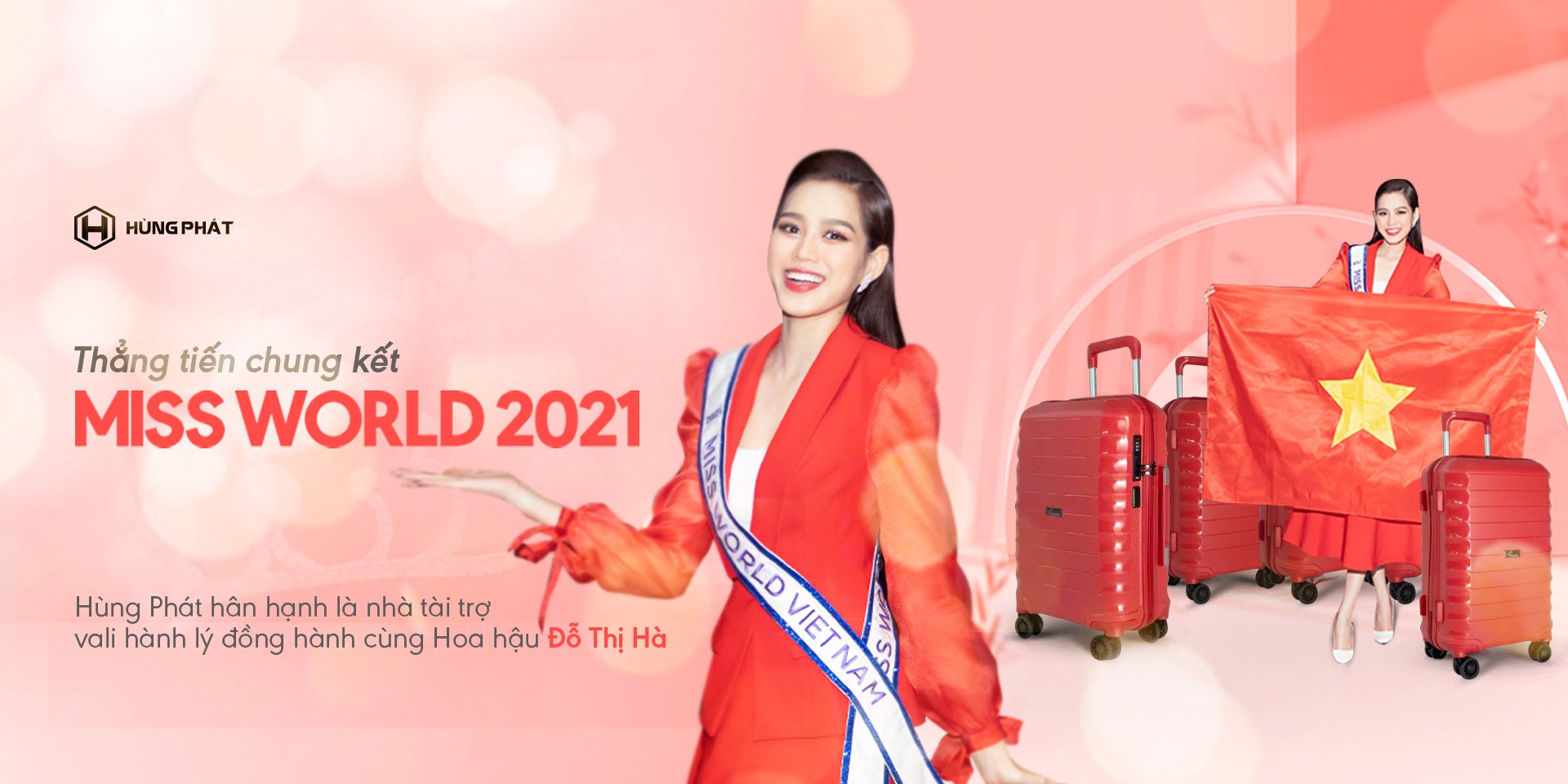 Vali Hùng Phát đồng hành cùng Đỗ Thị Hà Chinh Phục Top Miss World 2021